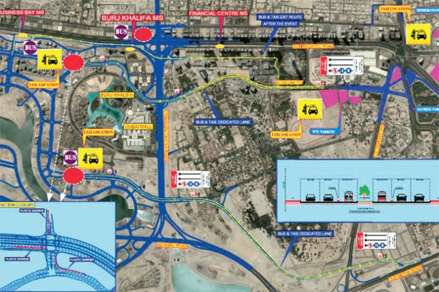 Burj Khalifa NYE 2015 – How to get here